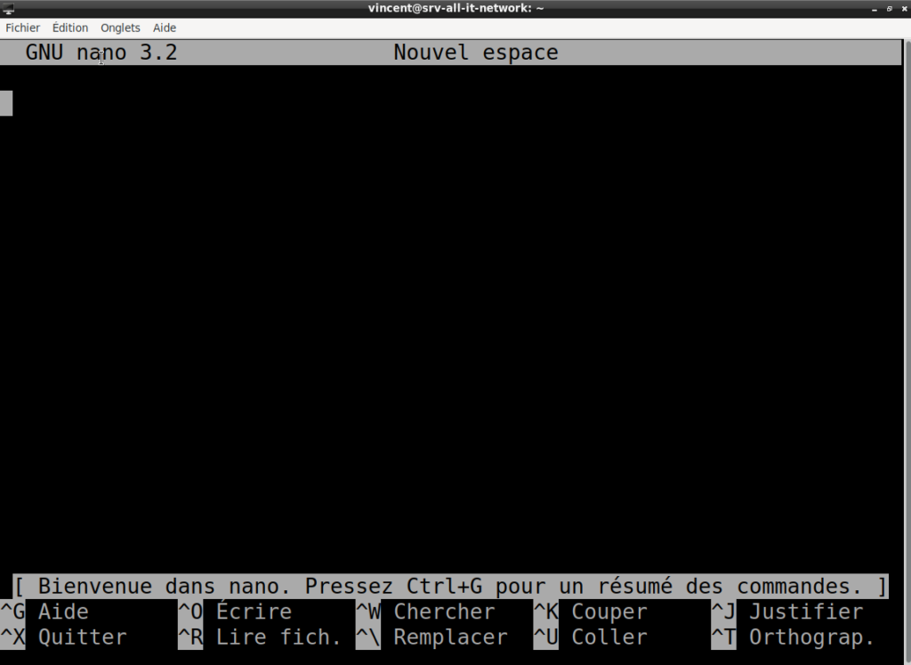 Utiliser nano | All IT Network